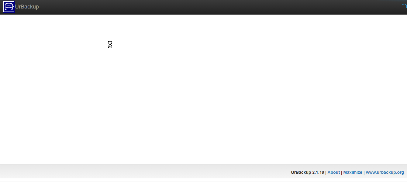 Backup Interface Loading And Nothing Appear On Screen Server Urbackup Discourse